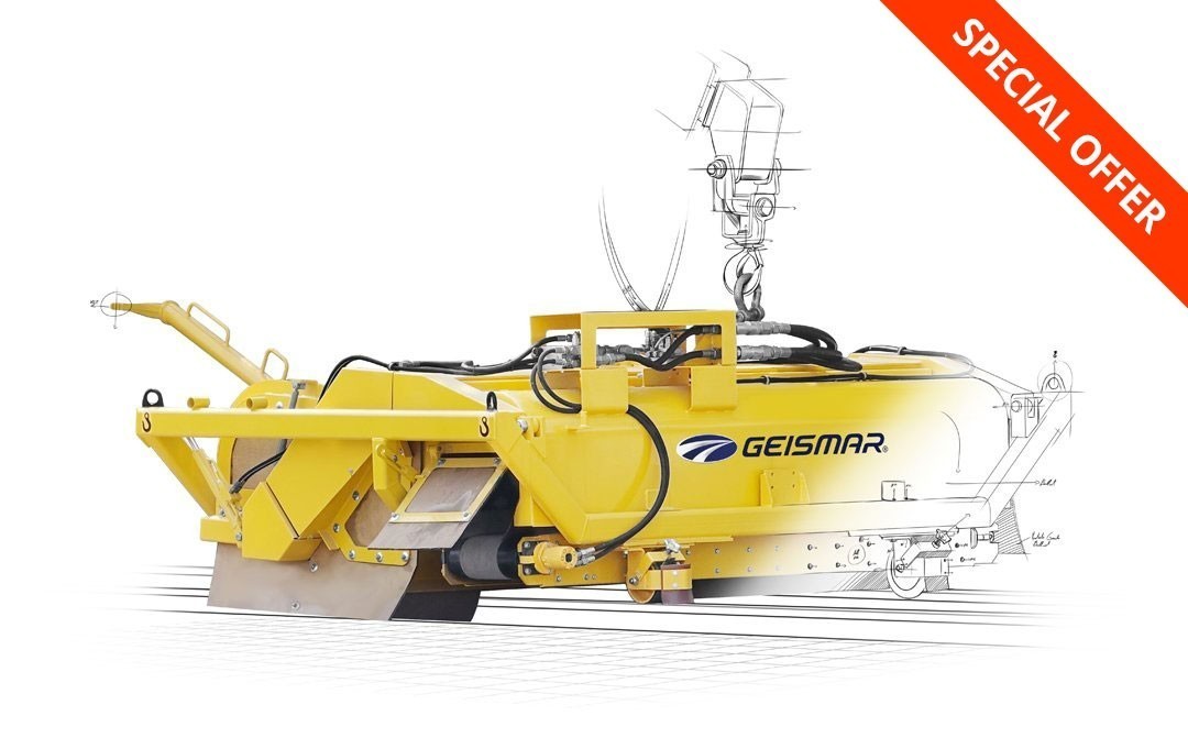 Track brush tool for road-rail loader & excavator BRV | Geismar